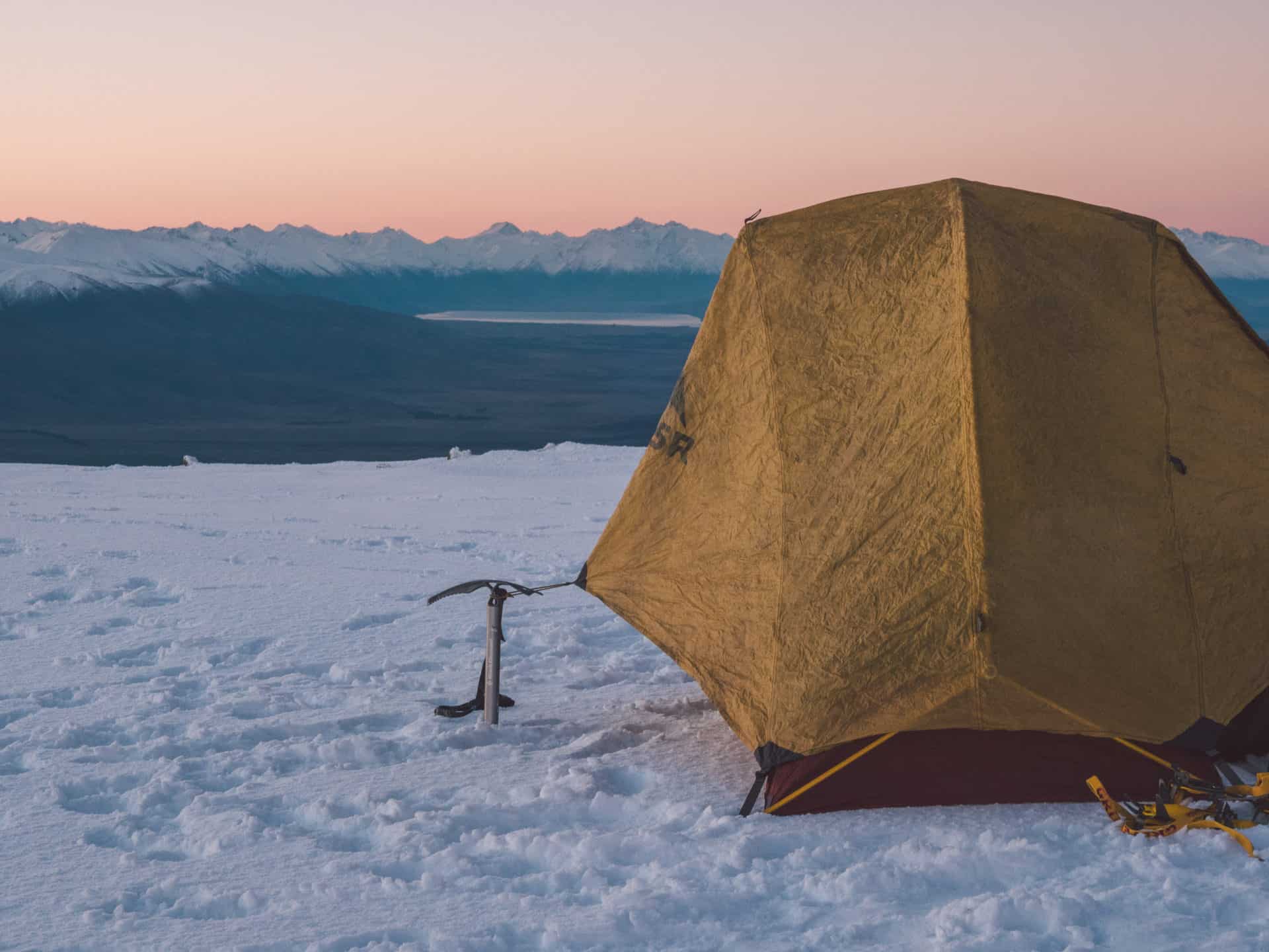 Camping in New Zealand's snowy Alps in the winter - Young Adventuress